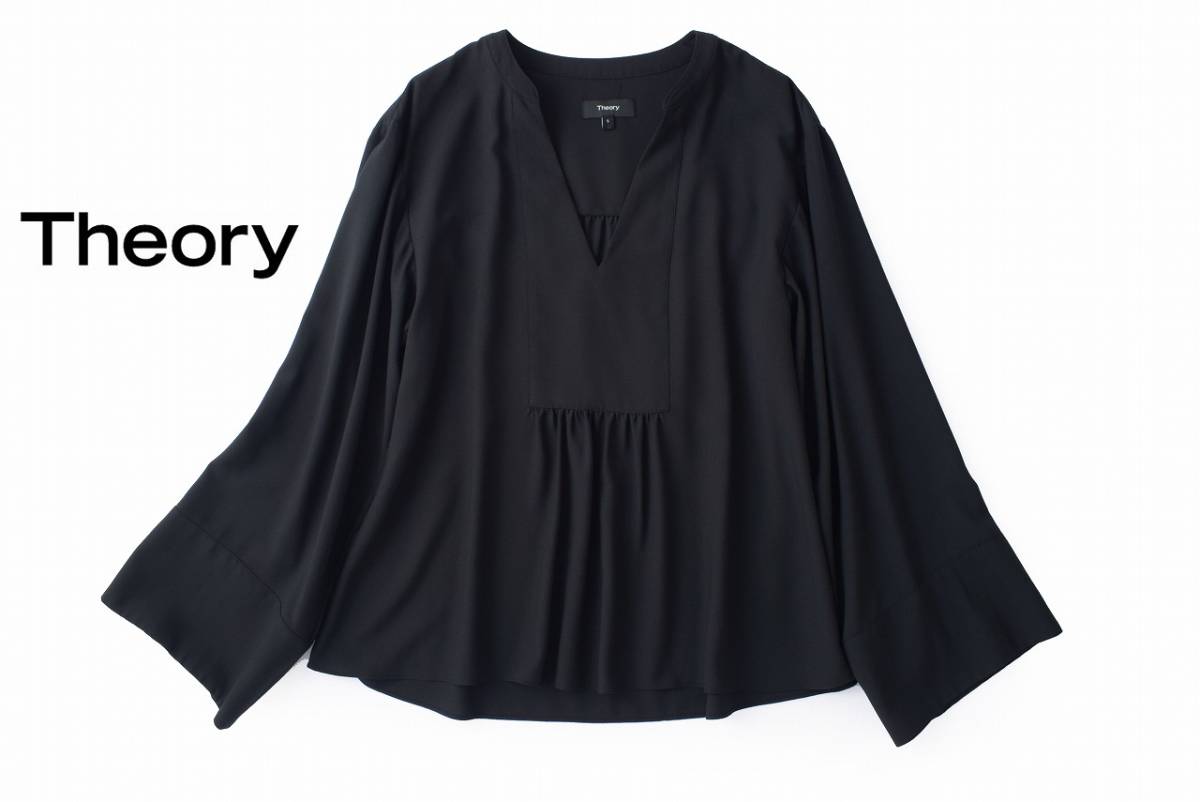 セオリー Ssize/9号 ブラウス黒K096(長袖シャツ)｜売買されたオークション情報、yahooの商品情報をアーカイブ公開 ...