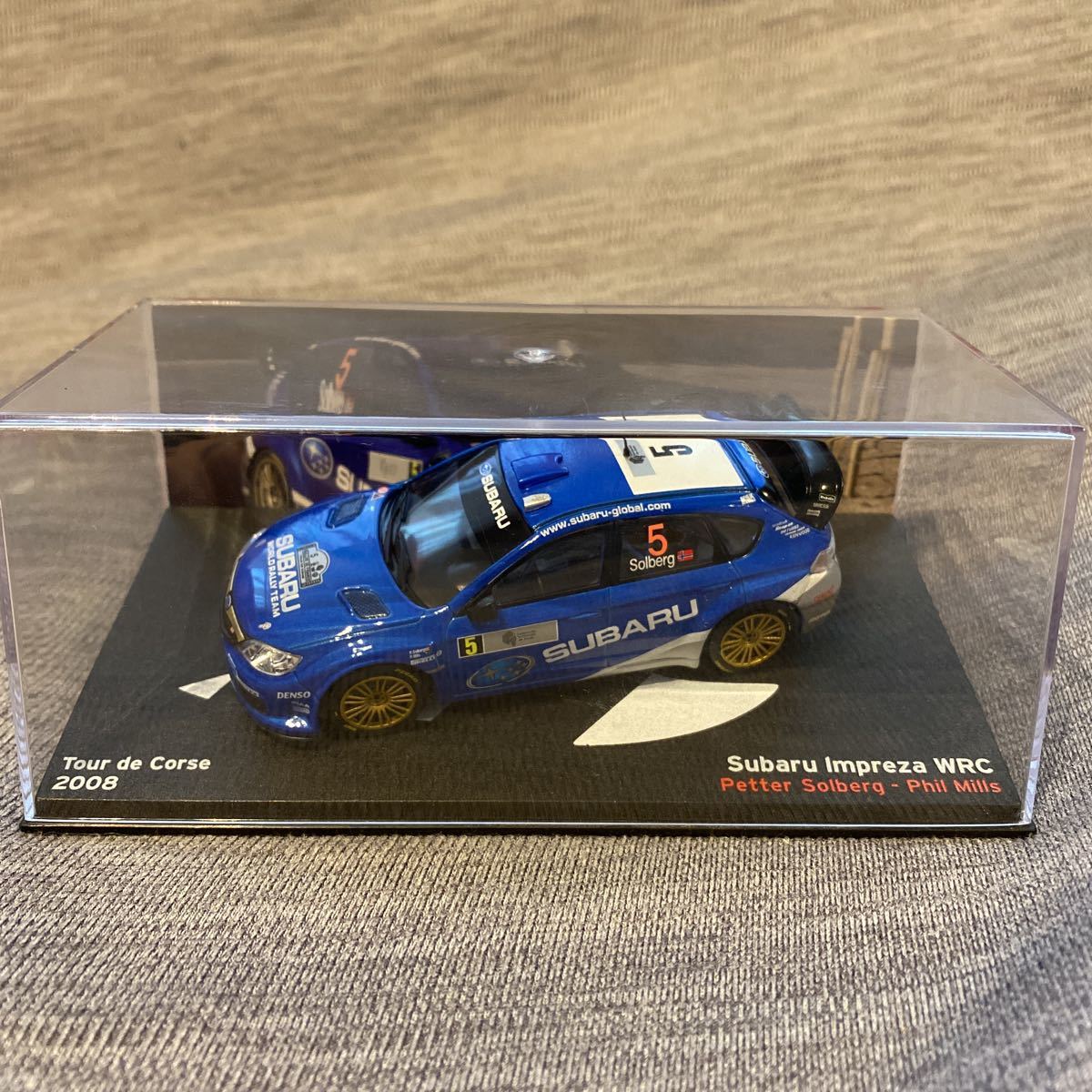 1/43 スバル インプレッサ WRC 2008 ツールドコルス ペター ソルベルグ ラリーカーコレクション デアゴスティーニ SUBARU ...