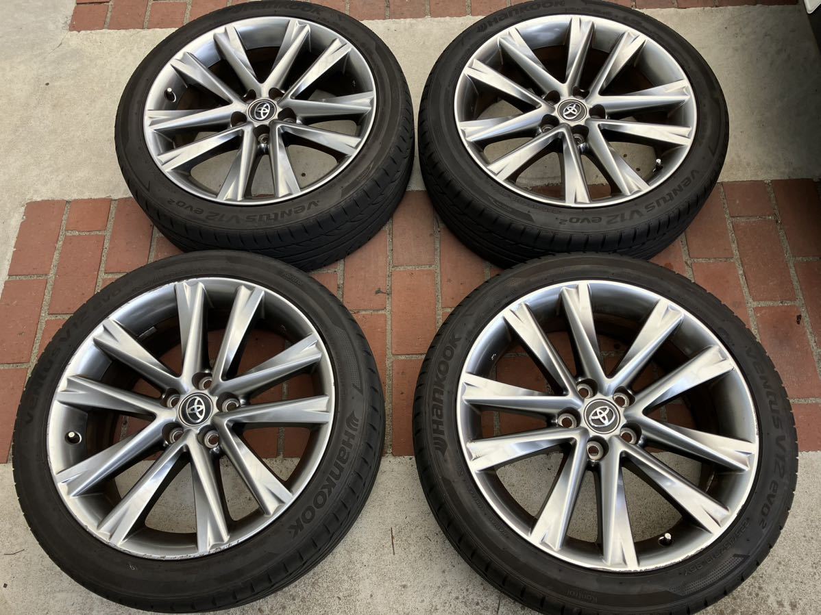 レクサス RX 純正 ホイール 225 45 19 タイヤ セット エスティマ 流用 トヨタ センターキャップ LEXUS TOYOTA ...