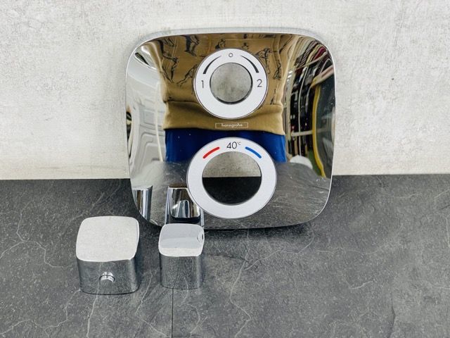 hansgrohe ハンスグローエ エコスタット E シャワーサーモスタット 埋込式 混合水栓 30740731 ホテル取り外し品 ...