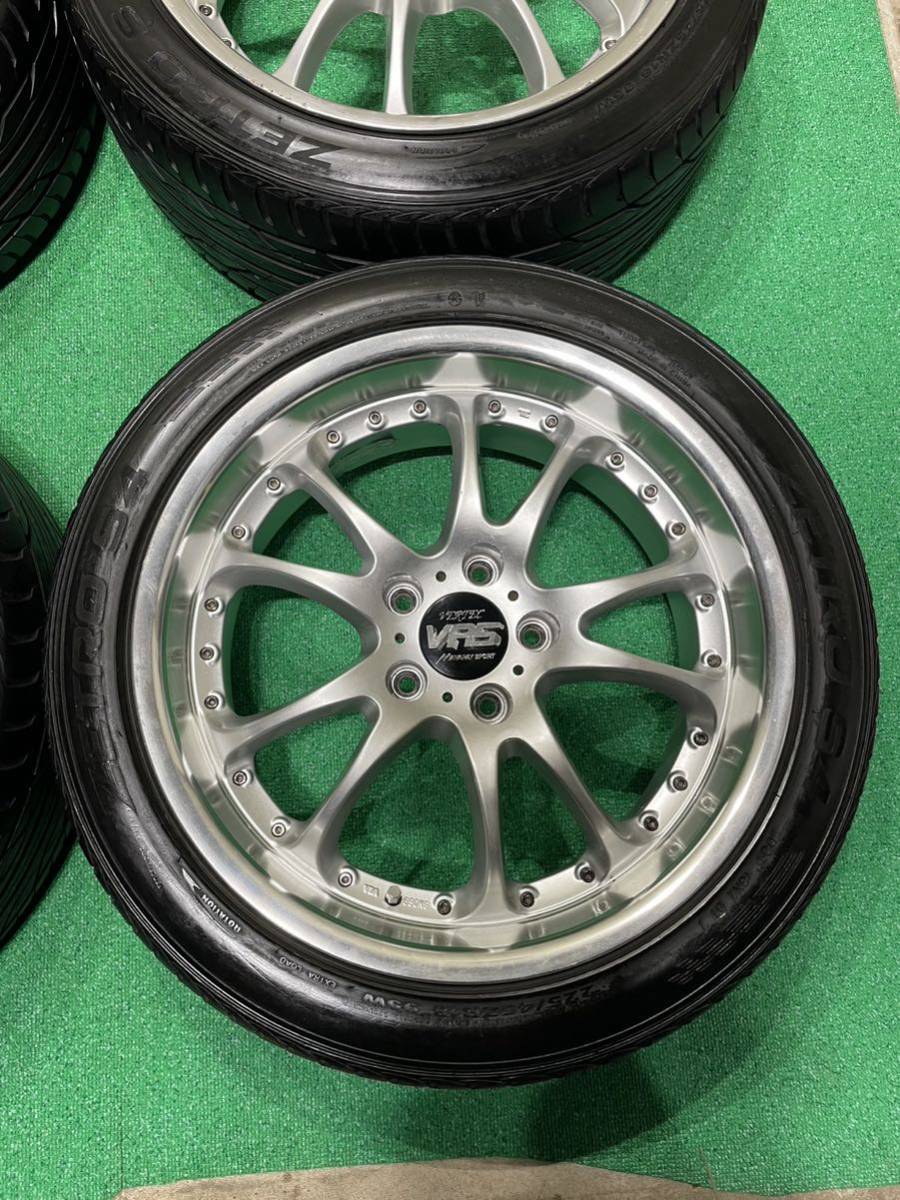 MANARAY SPORT VERTEC VR5 マナレイスポーツ ヴァーテック 18インチタイヤ ホイール4本 7.5JJ43/8.5JJ ...