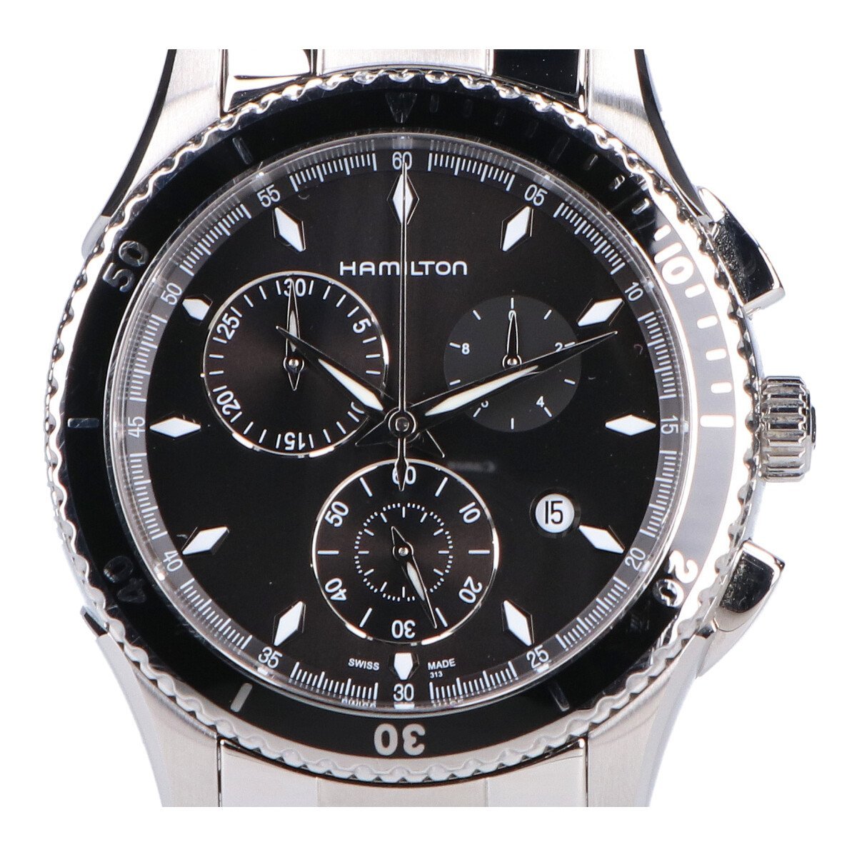 HAMILTON ハミルトン H37512131 ジャズマスター SEAVIEW CHRONO QUARTZ クオーツ 44mm 腕時計 ...