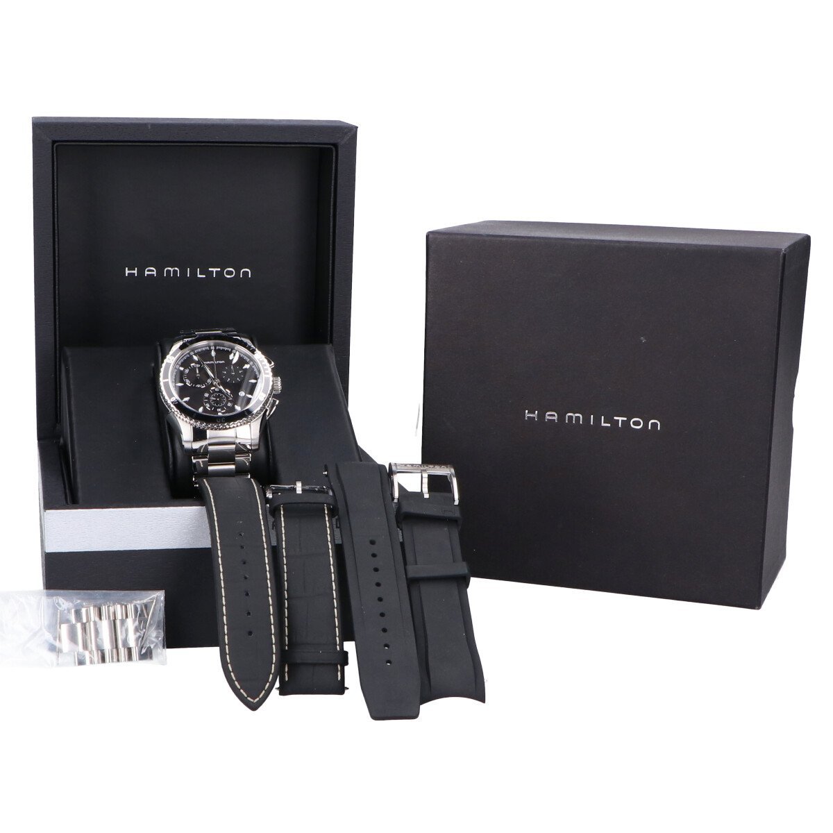 HAMILTON ハミルトン H37512131 ジャズマスター SEAVIEW CHRONO QUARTZ クオーツ 44mm 腕時計 ...