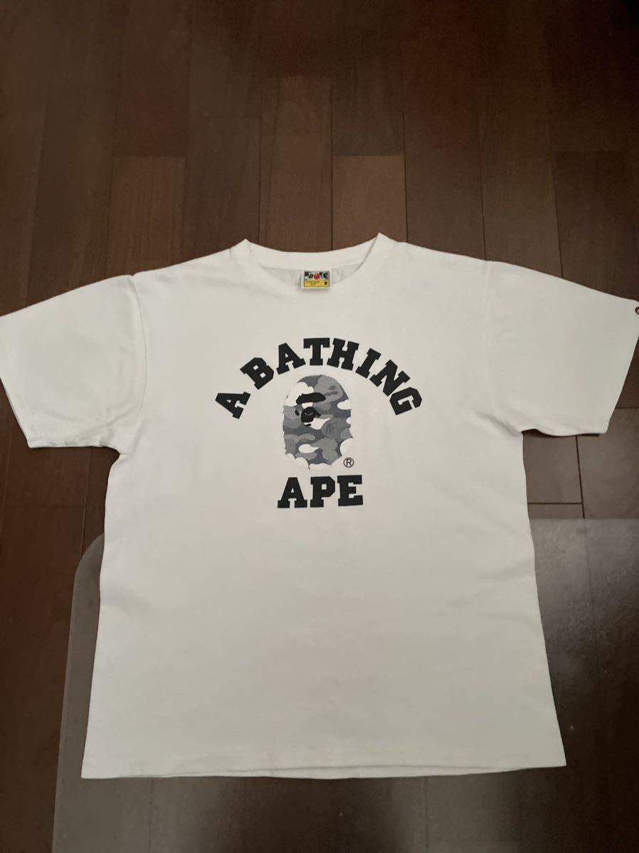 A BATHING APE BAPE マイロ 初期Tシャツ Mサイズ アベイシングエイプ カモフラ BAPESTA コラボ NIGO KAWS ...