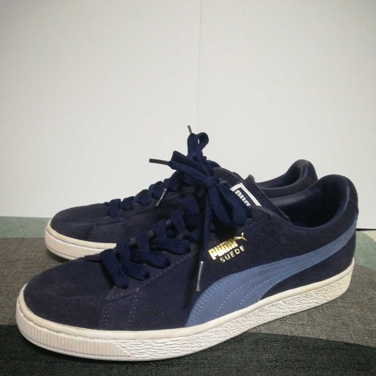 PUMA SUEDE ネイビーサックス 27cm(27.0cm)｜売買されたオークション情報、yahooの商品情報をアーカイブ公開 - オークファン（aucfan.com）