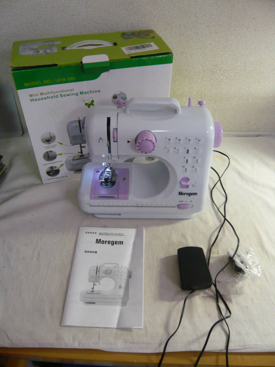 電動コンパクトミシン UFR-505 12種類の縫い目(本体)｜売買されたオークション情報、yahooの商品情報をアーカイブ公開 - オークファン（aucfan.com）