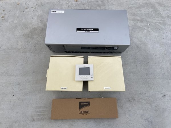 取り外し前の み シャープ SHARP 4.5kWパワコン パワーコンディショナ JH-45FD3P モニター 開閉器 接続箱付き フルセット(ソーラーパネル、太陽電池)｜売買された ...