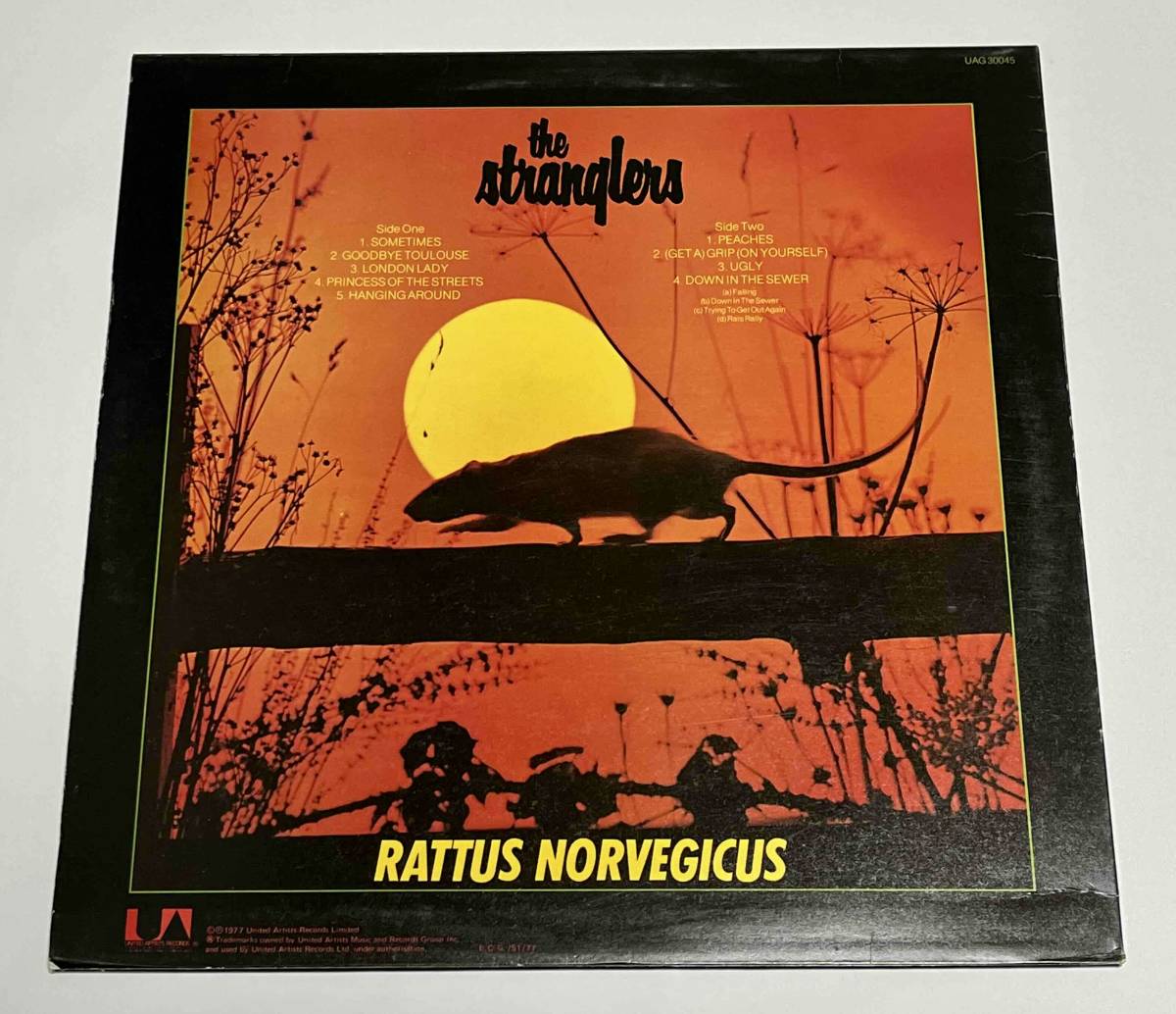 UK オリジナル THE STRANGLERS Stranglers IV Rattus Norvegicus UK '77 LP パンク天国 ...