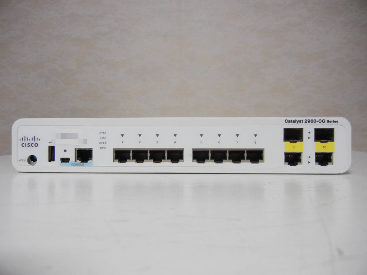 訳あり Cisco WS-C2960CG-8TC-L Catalyst 2960-Cシリーズ 初期化(イーサネットハブ)｜売買された ...