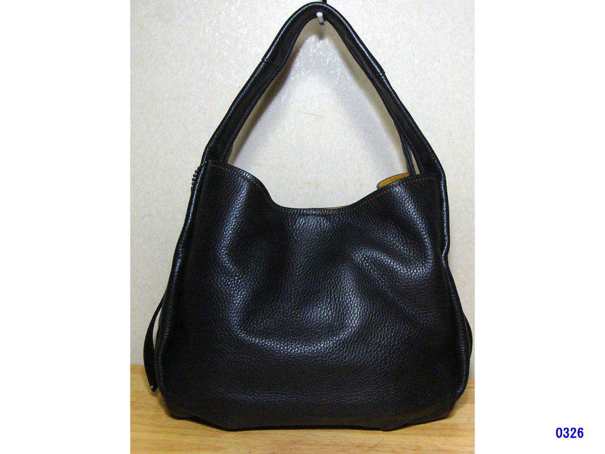 コーチ バンディットホーボー オールレザーショルダーバッグ ポーチ付き 黒 ブラック 本革 E1780-87363(女性用)｜売買された ...