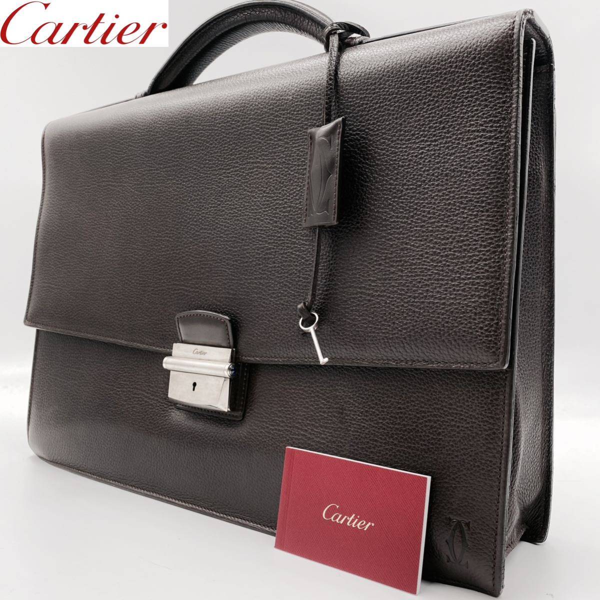 1円 極 カルティエ Cartier パシャ カボション ビジネスバッグ ブリーチケース ハンド シルバー金具 レザー 革 A4可 鍵付 メンズ 16(かばん、バッグ)｜売買されたオークション ...