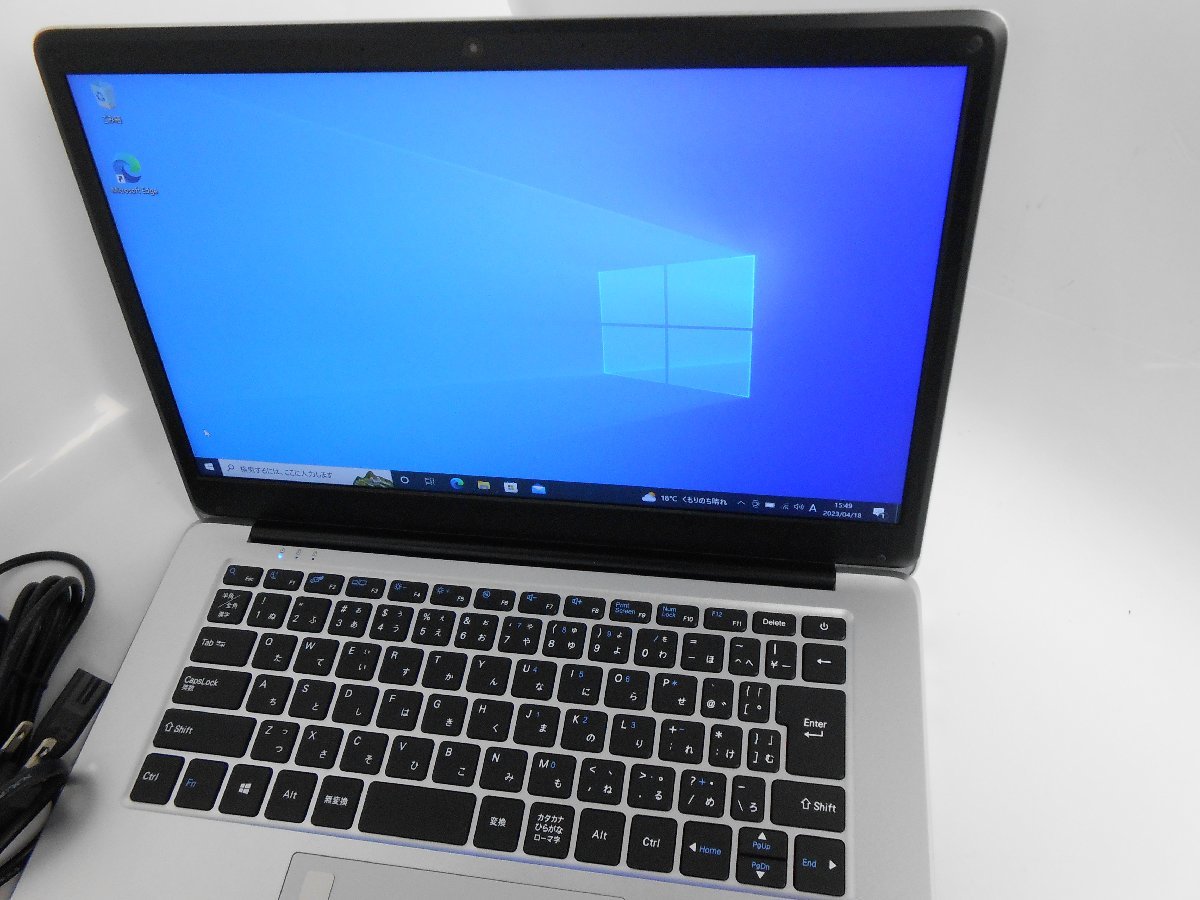 04-1804 MUGAストイック PC4 KNW14FHD4-SR Windows 10 Pro 2019年版 4コア Celeron ...