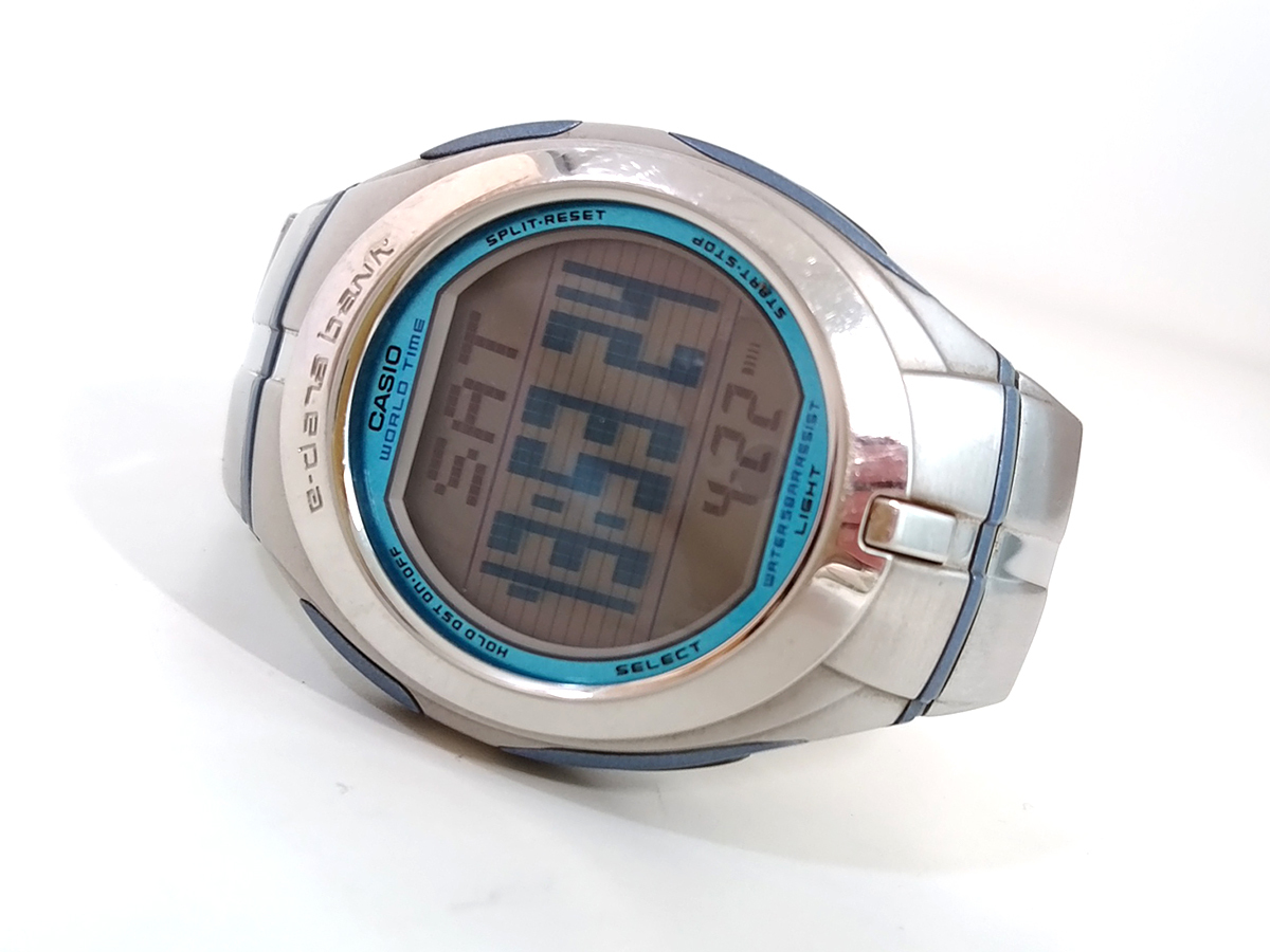 稼働中 カシオ データバンク デジタル 腕時計 CASIO e-data bank EDB-110 World Time Digital Wrist Watch Module 2441(データ ...