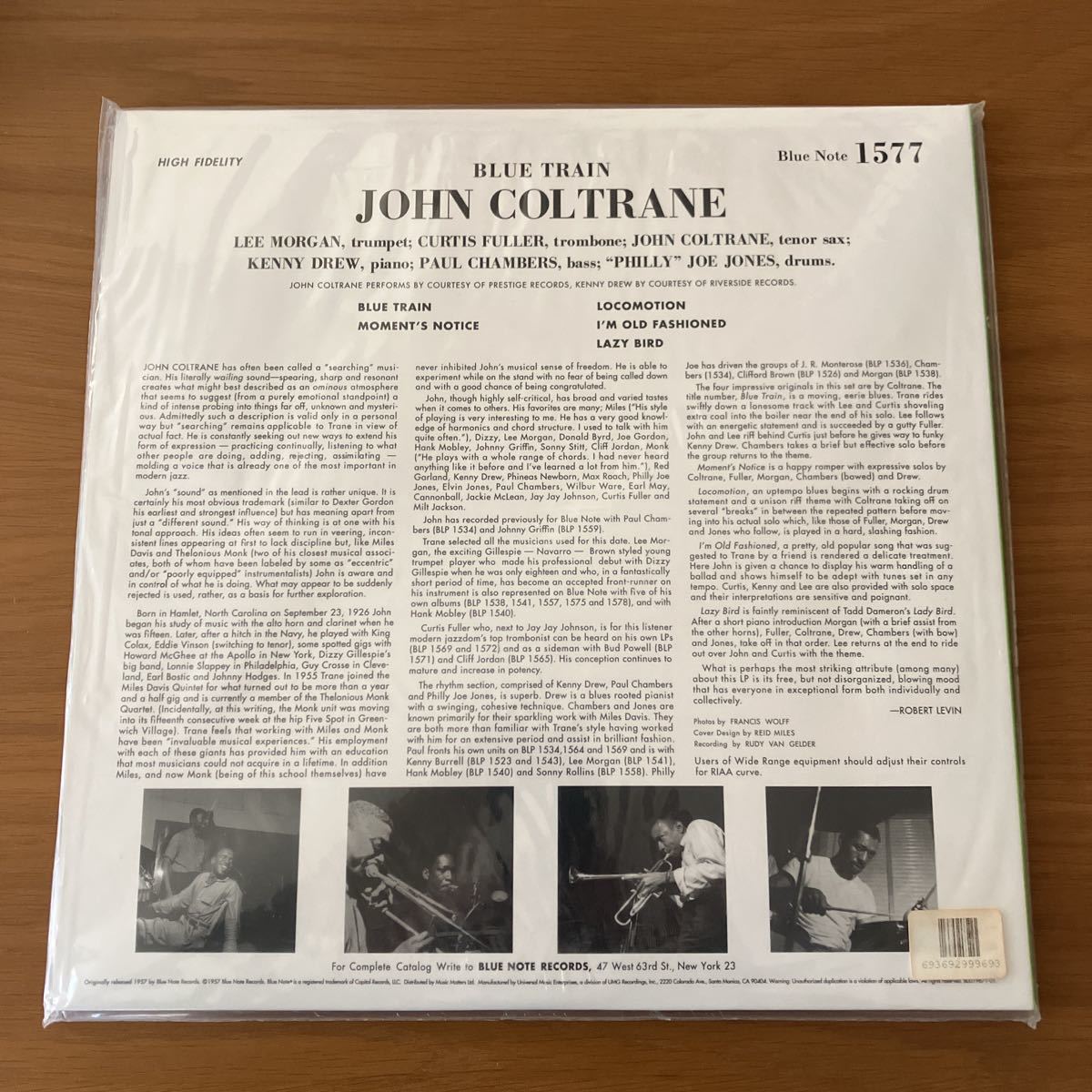 LP John Coltrane Blue Train Music Matters 重量盤LP Blue Note MMBLP1577(ジャズ ...