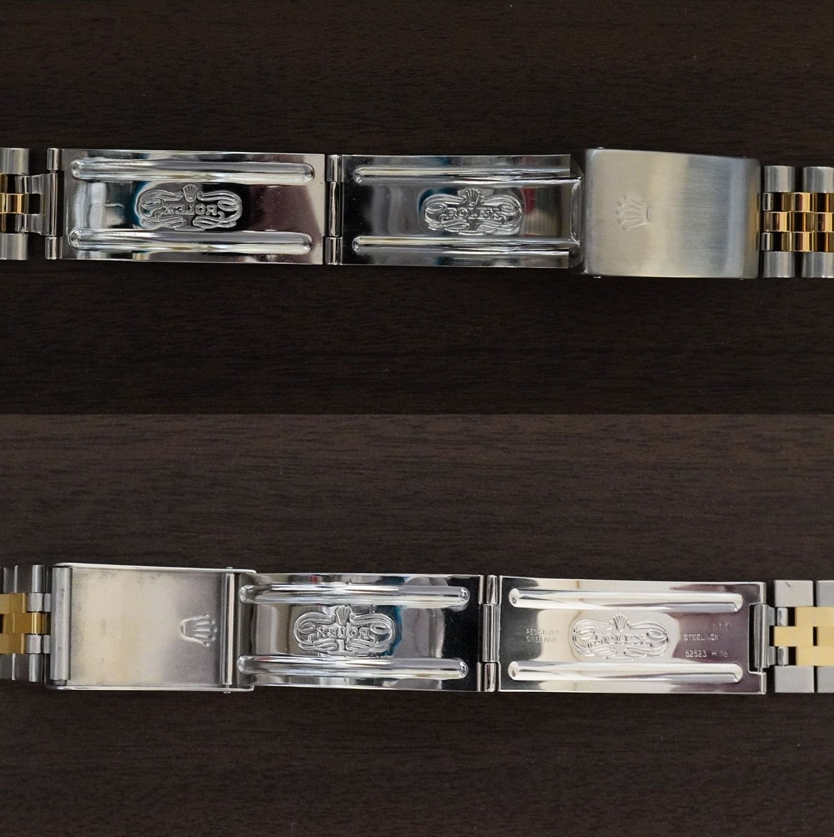 ロレックス 純正 62523 H 18 ジュビリーブレス 20mm 455B コンビ ベルト 1989年 Genuine ROLEX ...