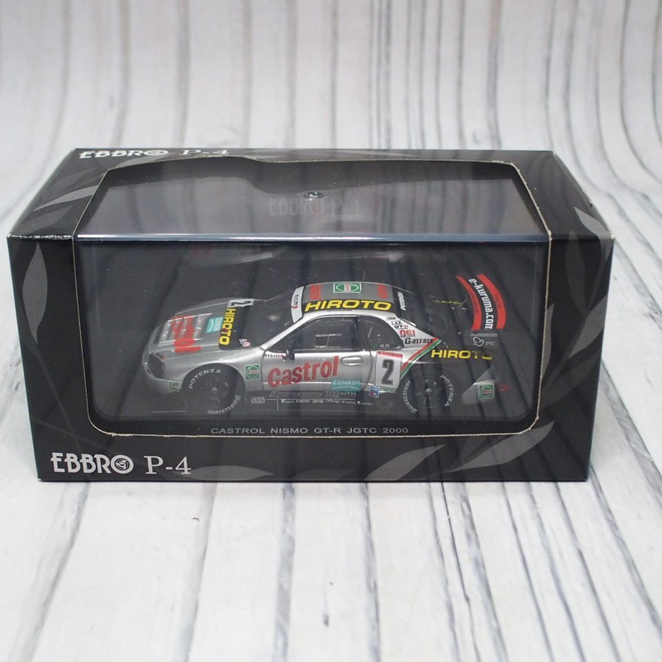 m002 D3 15 EBBRO エブロ P-4 JGTC 2000 CASTROL NISMO GT-R 1/43 カストロール ニスモ ...