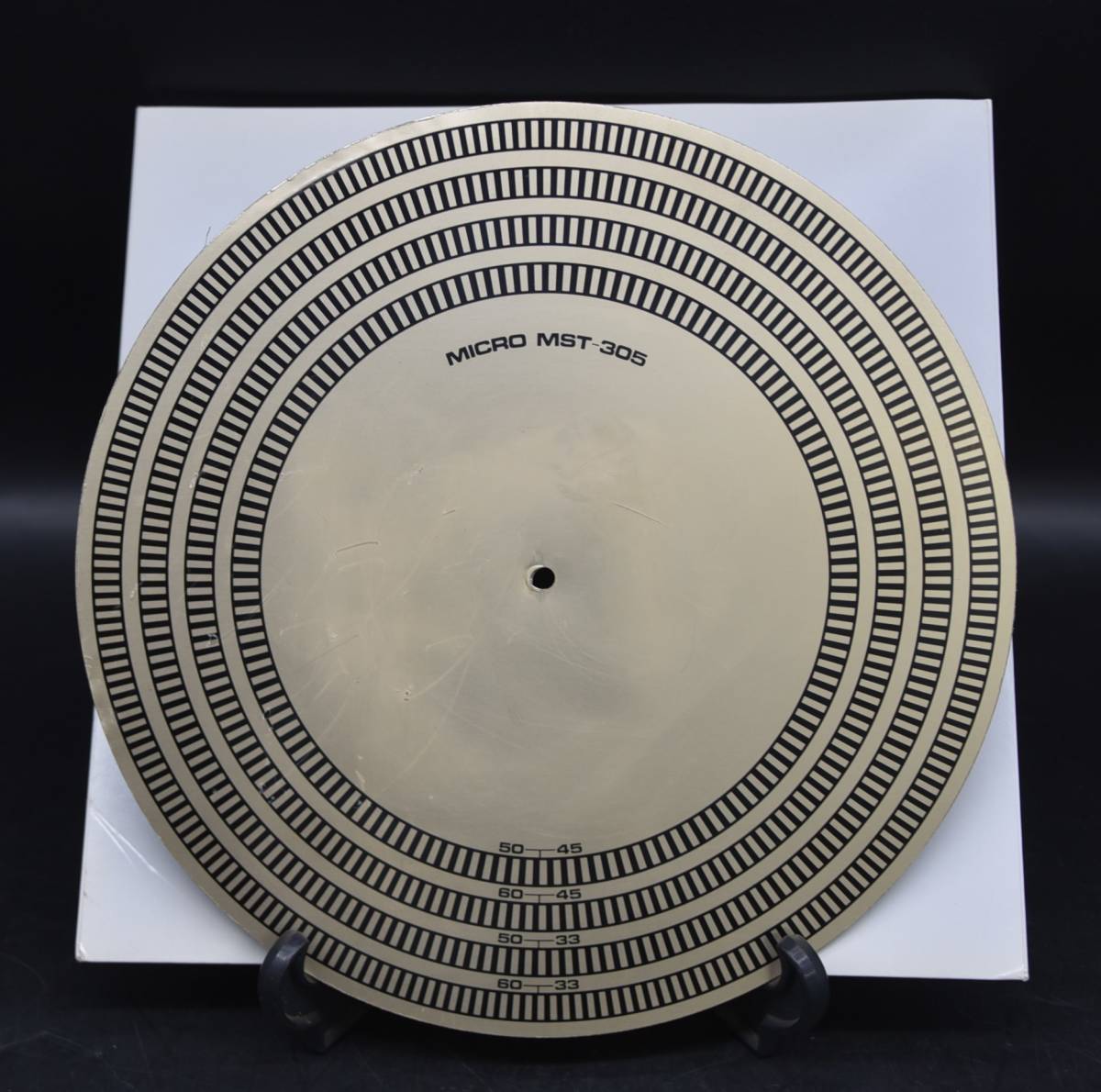 EY5-65 現状品 MICRO マイクロ精機 ストロボスコープ MST-305 直径約30.5㎝ | 大型 オーディオ機器 ターンテーブル ...