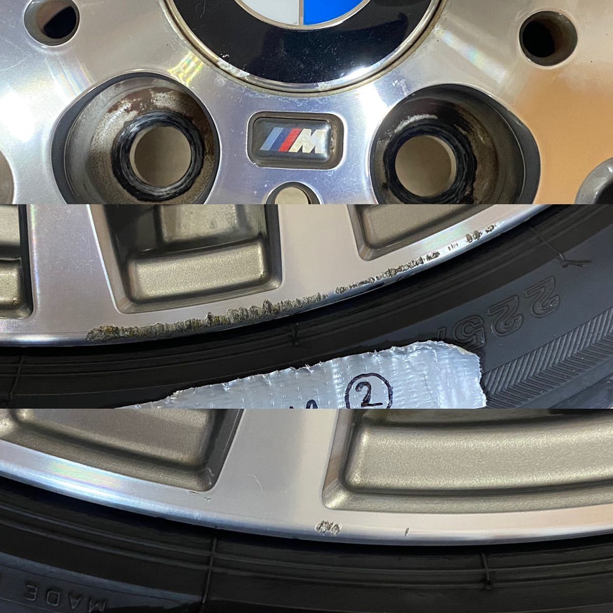 大阪市手渡可 BMW純正 403Mホイール 3シリーズ Mスポーツ 19インチ PCD120 5h120 19x8J+36 225/40R19 ...