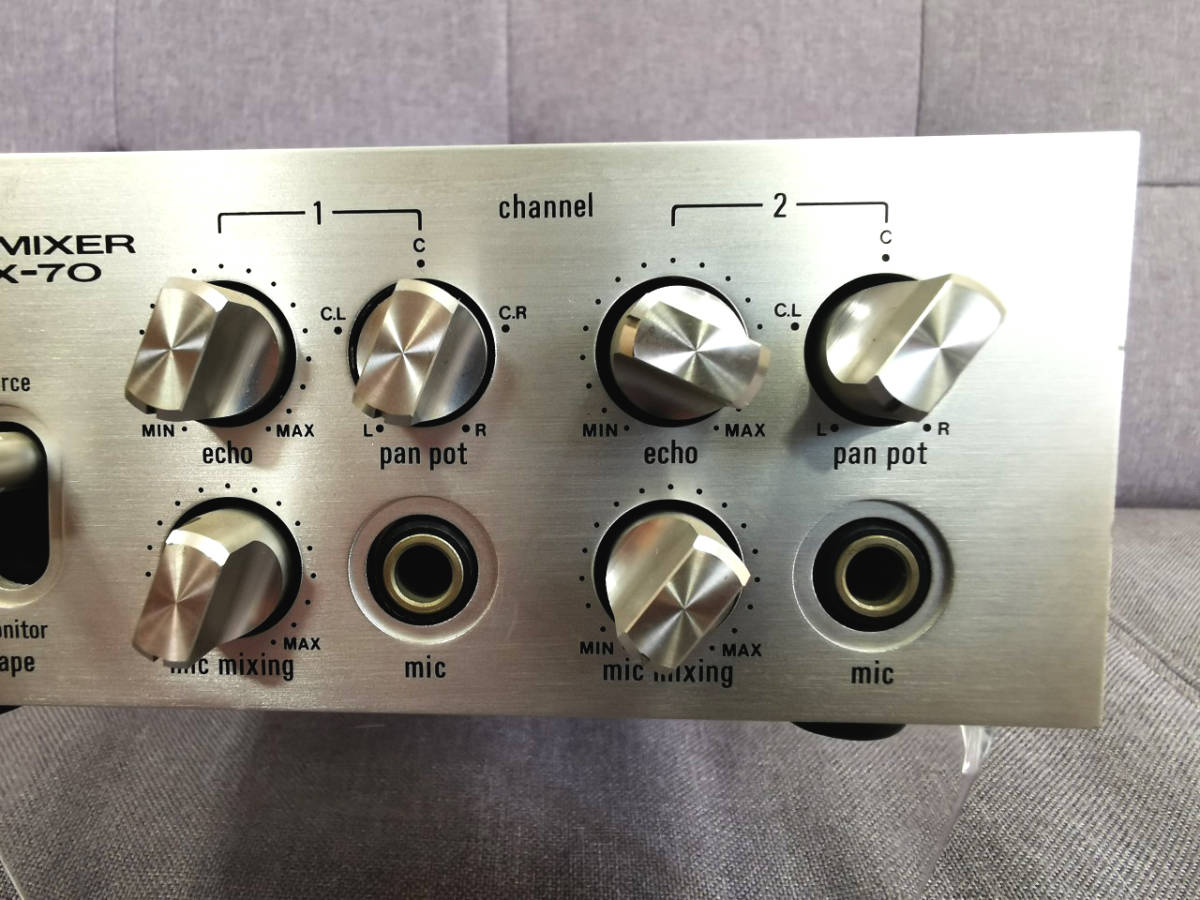 TRIO / トリオ MX-70 昭和レトロ 当時もの PLAY MIXER プレイミキサー マイクミキサー 音響機器(その他)｜売買された ...