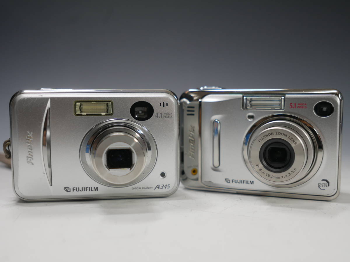 FUJIFILM FinePix A345 FinePix A500 計2点 まとめて 410万画素 512万画素 xDカード付属 電池駆動 ...