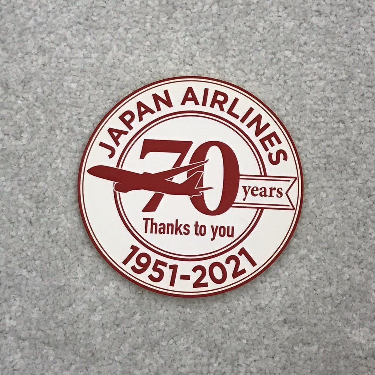 JAL 70周年 ステッカー 日本航空 記念 シール JAPAN AIRLINES(日本航空(JAL))｜売買されたオークション情報 ...