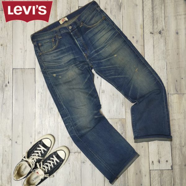08年 Levis リーバイス 08501-01 加工 ストレート デニム パンツ W34 S768(W34)｜売買されたオークション情報、yahooの商品情報をアーカイブ公開 ...