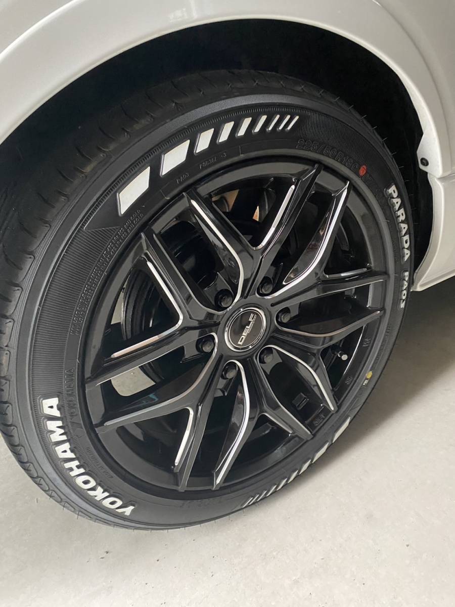 ハイエース FLEX DELF-01 18x8 +38 ヨコハマ パラダ PA03 ホワイトレター225/50R18 200系 18インチ(ラジアルタイヤ)｜売買されたオークション情報 ...