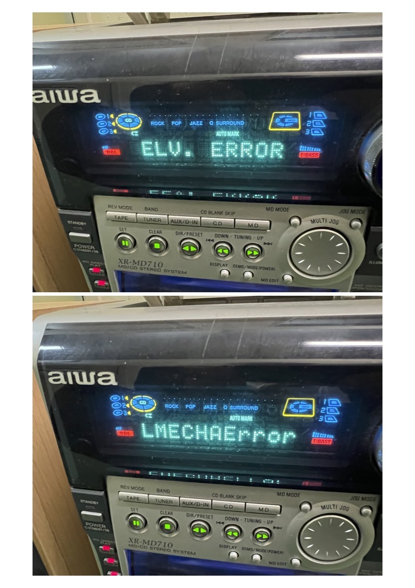 6031 aiwa アイワ XR-MD710 MD/CD ステレオシステム SX-M710 スピーカーシステム システムコンポ ジャンク(MDコンポ)｜売買されたオークション情報、yahooの ...