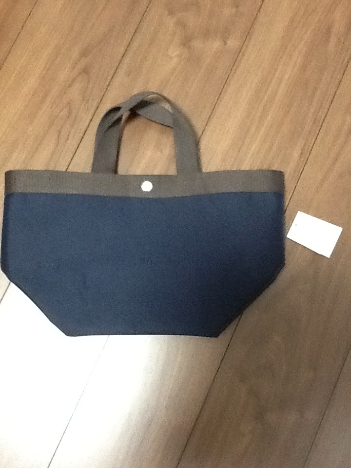 エルベシャプリエ Herve Chapelier 707C ネイビー×モカ コーデュラナイロン コットン トートバッグ 定番 軽量 並行輸入品 ...