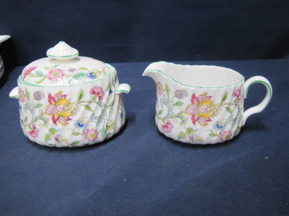 B059 MINTON HADDON HALL ミントン ハドンホール グリーン クリーマー シュガーポット 2点セット(ミントン)｜売買されたオークション情報、yahooの商品情報を ...