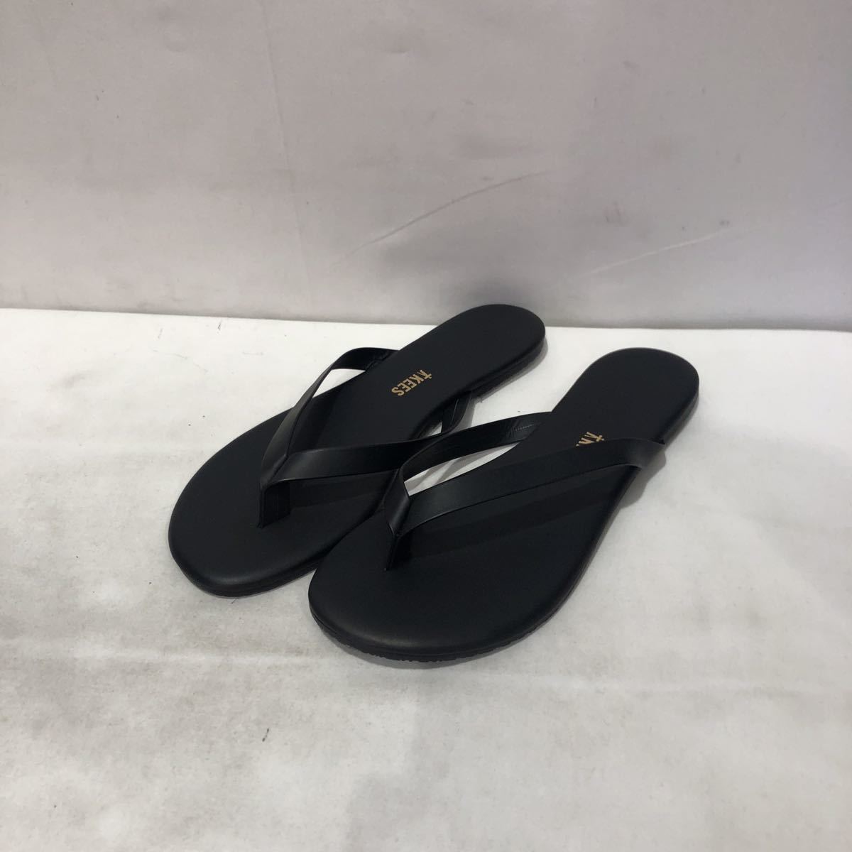 TKEES BOYFRIEND Bold Flip Flop Sandals - Taro ティキーズ BLK US7 BOYFRIEND ...