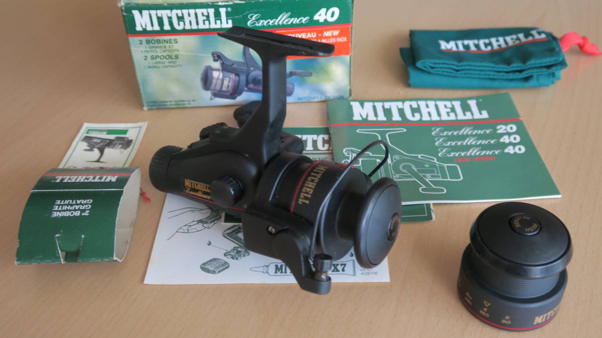 リール34 MITCHELL Excellence 40 スピニングリール オールドリール(ミッチェル)｜売買されたオークション情報、yahooの商品情報をアーカイブ公開 - オークファン ...