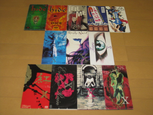 8cmシングルCD12枚セット X JAPAN hide 紅 ENDLESS RAIN Silent Jealousy Standing ...