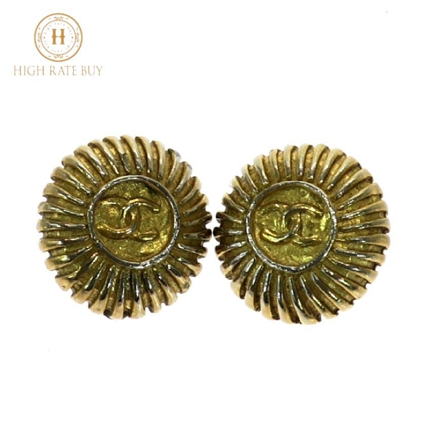 1円スタート CHANEL シャネル ココマーク イヤリング COCO CC ラウンド サークル 両耳 ゴールド GP ブランドアクセサリー レディース(イヤリング)｜売買されたオークション ...