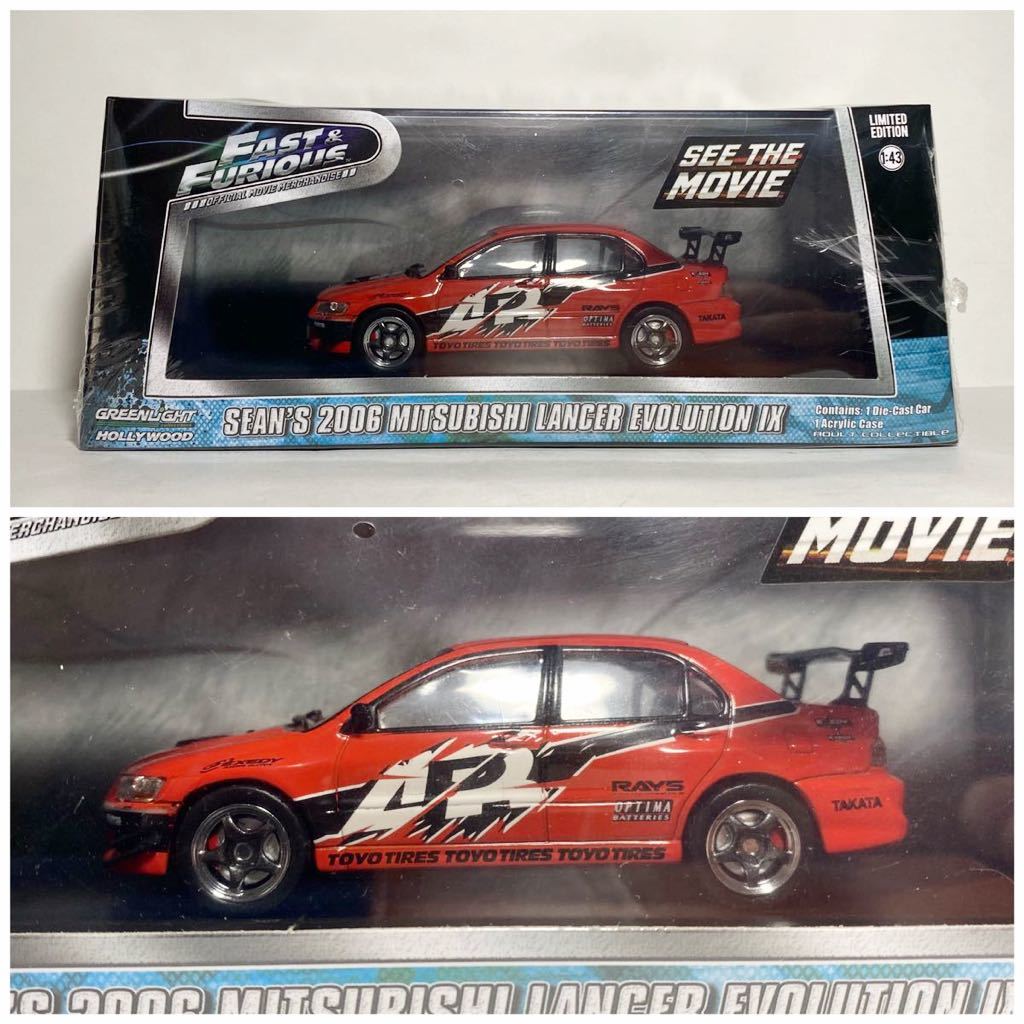 GREENLIGHT 1/43 FAST & FURIOUS SEAN''S 2006 MITSUBISHI LANCER EVOLUTION ...