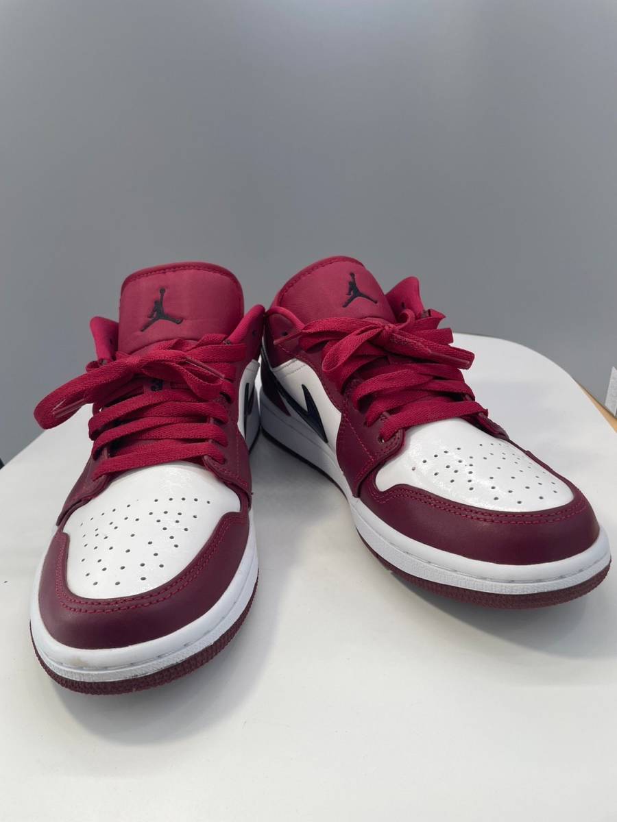 NIKE AIR JORDAN 1 LOW noble red/black-white 553558-604 サイズ26.5cm(26.5cm ...