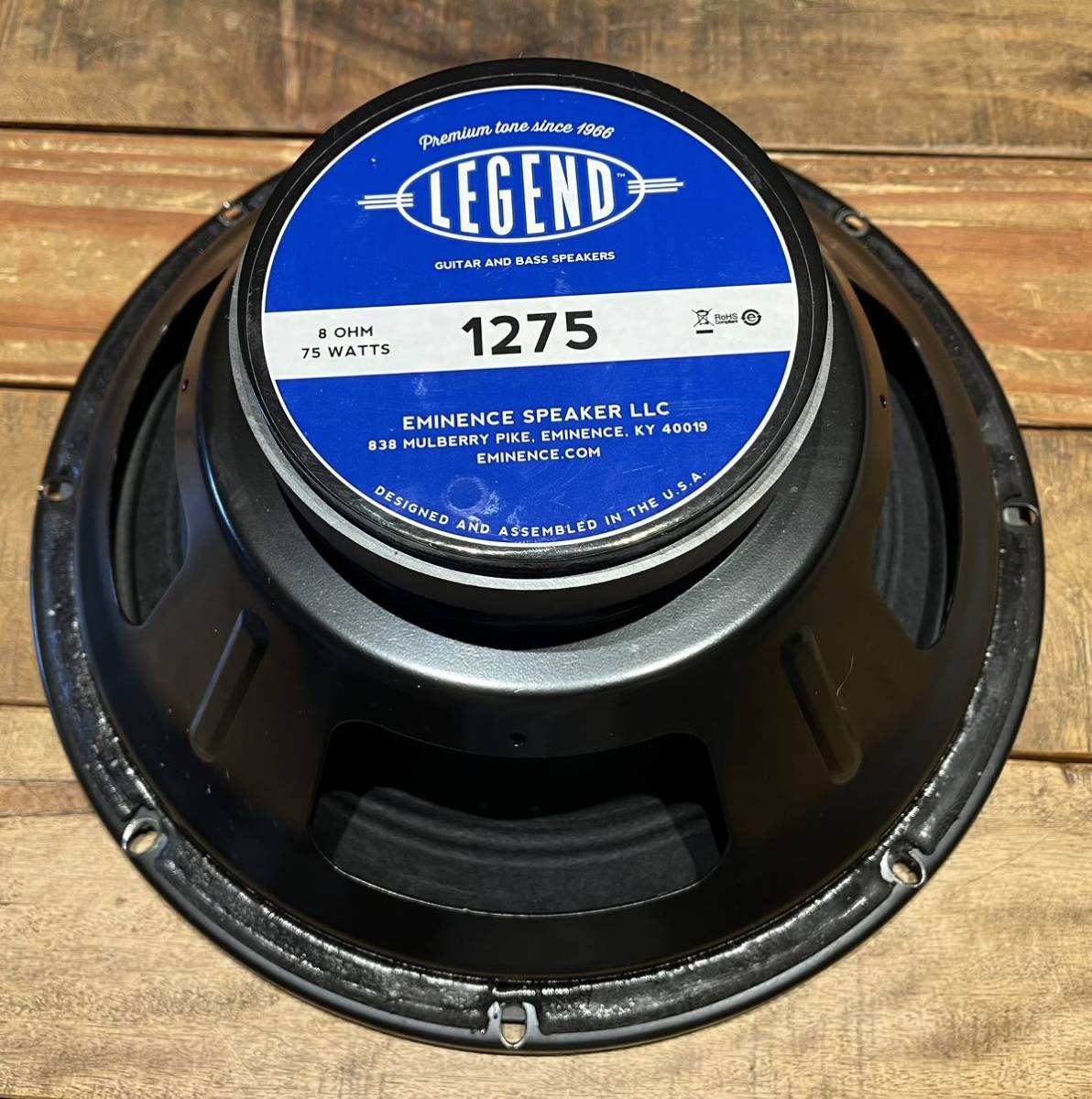 Eminence LEGEND 1275 USA製 ギターアンプ用スピーカー 12インチ 8オーム エミネンス レジェンド(キャビネット ...