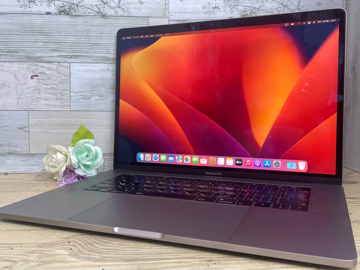 MacBook Pro 2018 Core i7 8850H 2.6GHz/RAM:16GB/SSD:512GB/15.4インチ/タッチバー ...