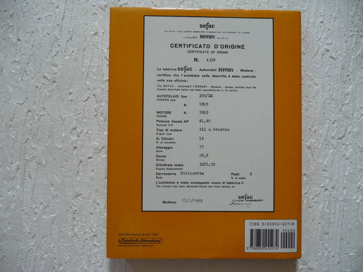 洋書フェラーリ250LM /Marcel Massini(外車)｜売買されたオークション情報、yahooの商品情報をアーカイブ公開 ...