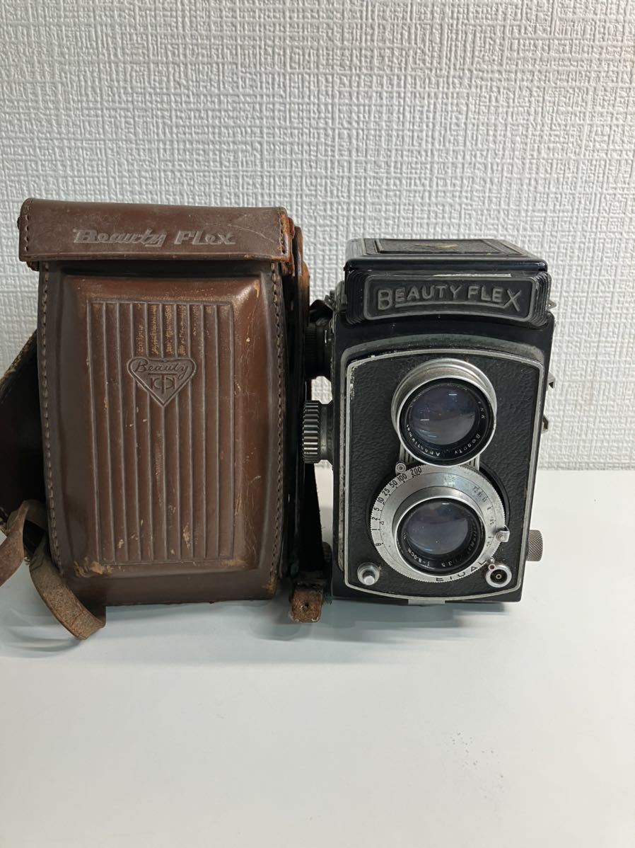 1円〜 8m BEAUTYFLEX BEAUTY ANASTIGMAT 80mm f3 5 搭載 ケース付き 二眼レフカメラ 動作未確認 ...