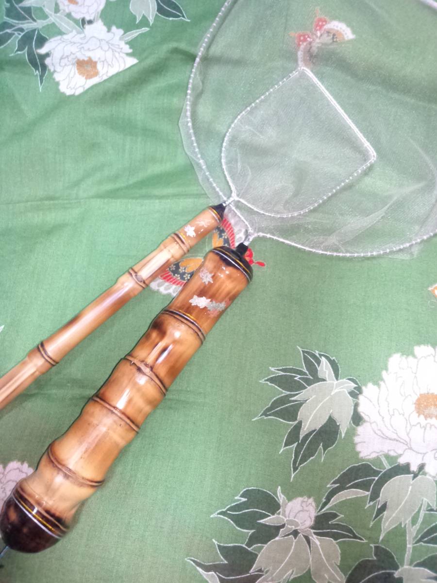 2本セット＠超特大＠NV13 BOX用とSサイズ針子用 ハンドメイド メダカ 金魚 観賞用小魚掬い網 / 選別 / 布袋竹 / 針子選別網 ...