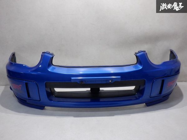 最落無し GDB インプレッサ WRX STI 涙目 中期 C型 D型 E型 フロントバンパー 57704FE090 ブルーメタリック系 棚 ...