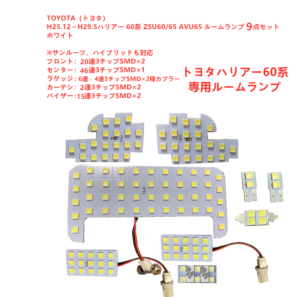 ハリアー 60系 専用 LEDルームランプ ZSU60/ZSU65/AVU65 LEDルームランプ(ホワイト)｜売買されたオークション情報 ...