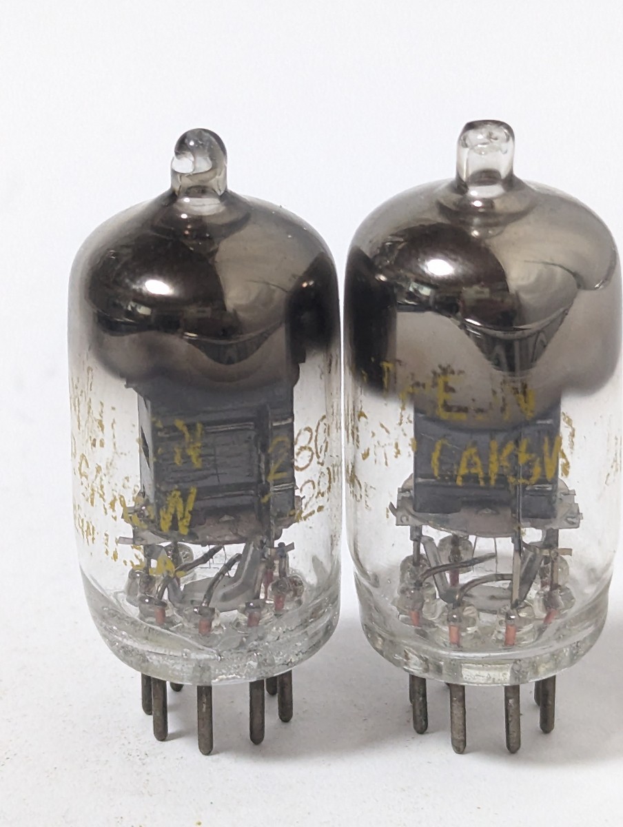 15632 RAYTHEON 6AK5W 耐震管 ブラックプレート 2本 測定データあり 6J1互換 真空管(真空管)｜売買されたオークション ...