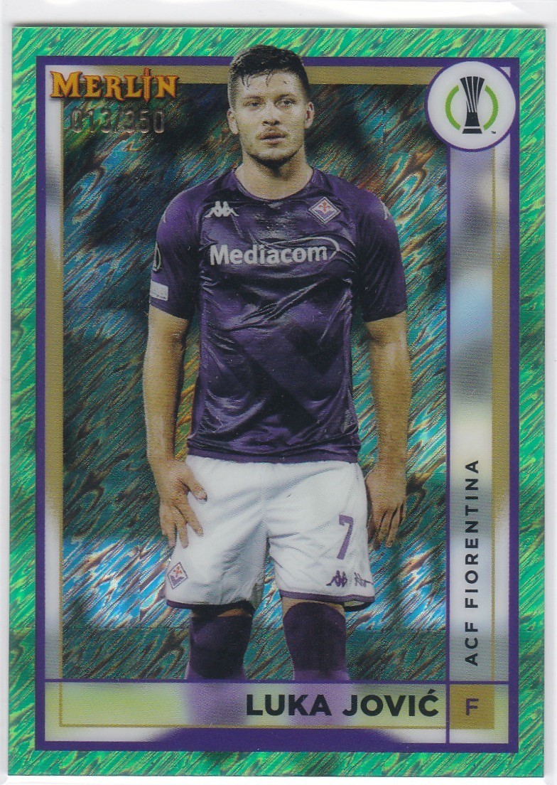 LUKA JOVIC FIORENTINA 2022-23 TOPPS MERLIN CHROME UEFA CLUB ...