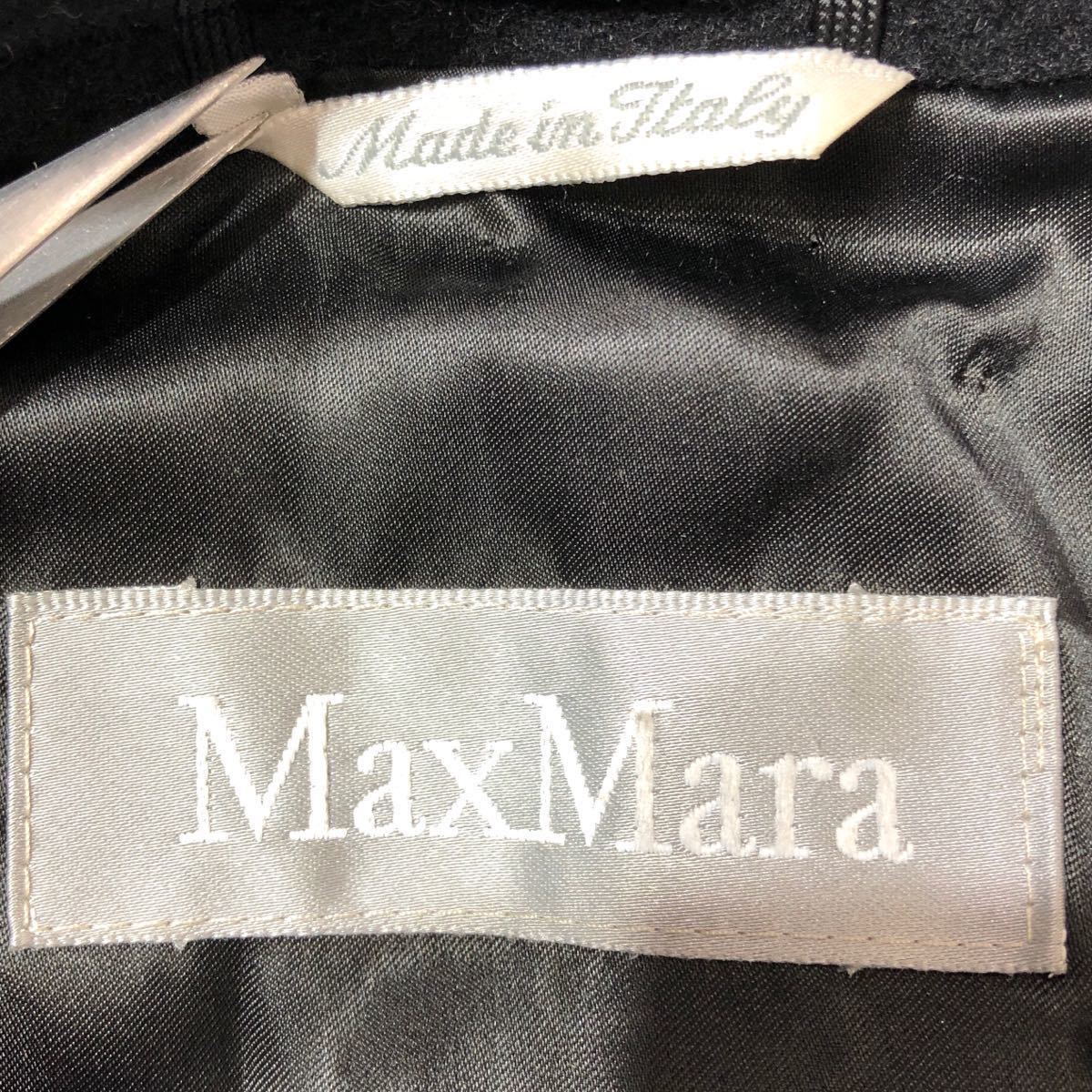 MaxMara マックスマーラ 銀タグ カシミヤ混入 ウール ロングバックスリットコート ブラック 36(Sサイズ)｜売買されたオークション情報、yahooの商品情報をアーカイブ公開 ...