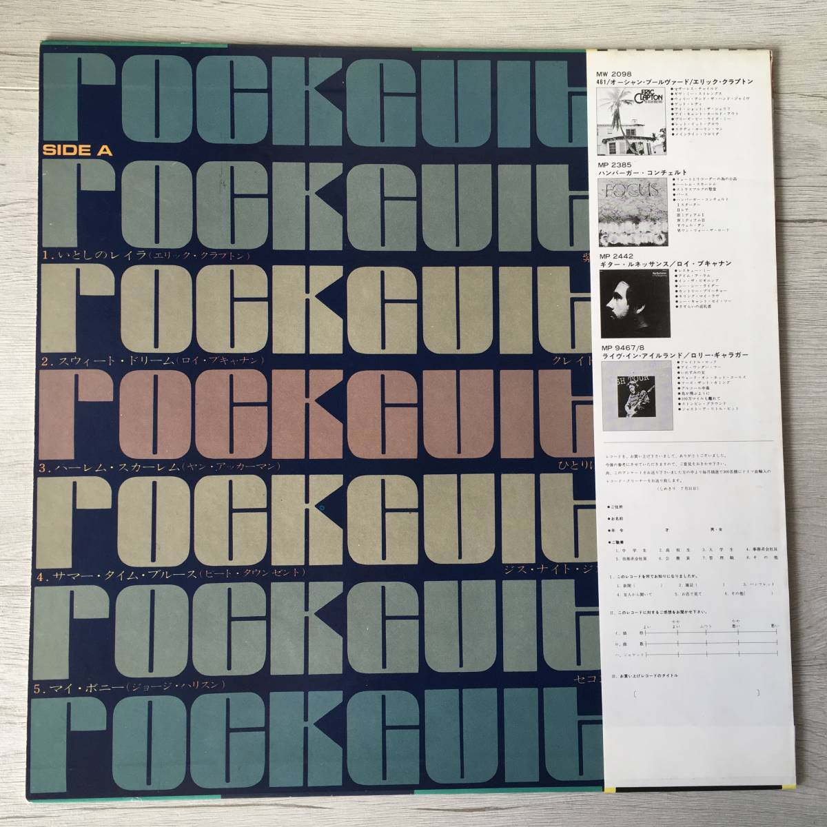 ROCK GUITAR ERIC CLAPTON RORY GALLAGHER GEORGE HARRISON ALBERT KING ROY ...