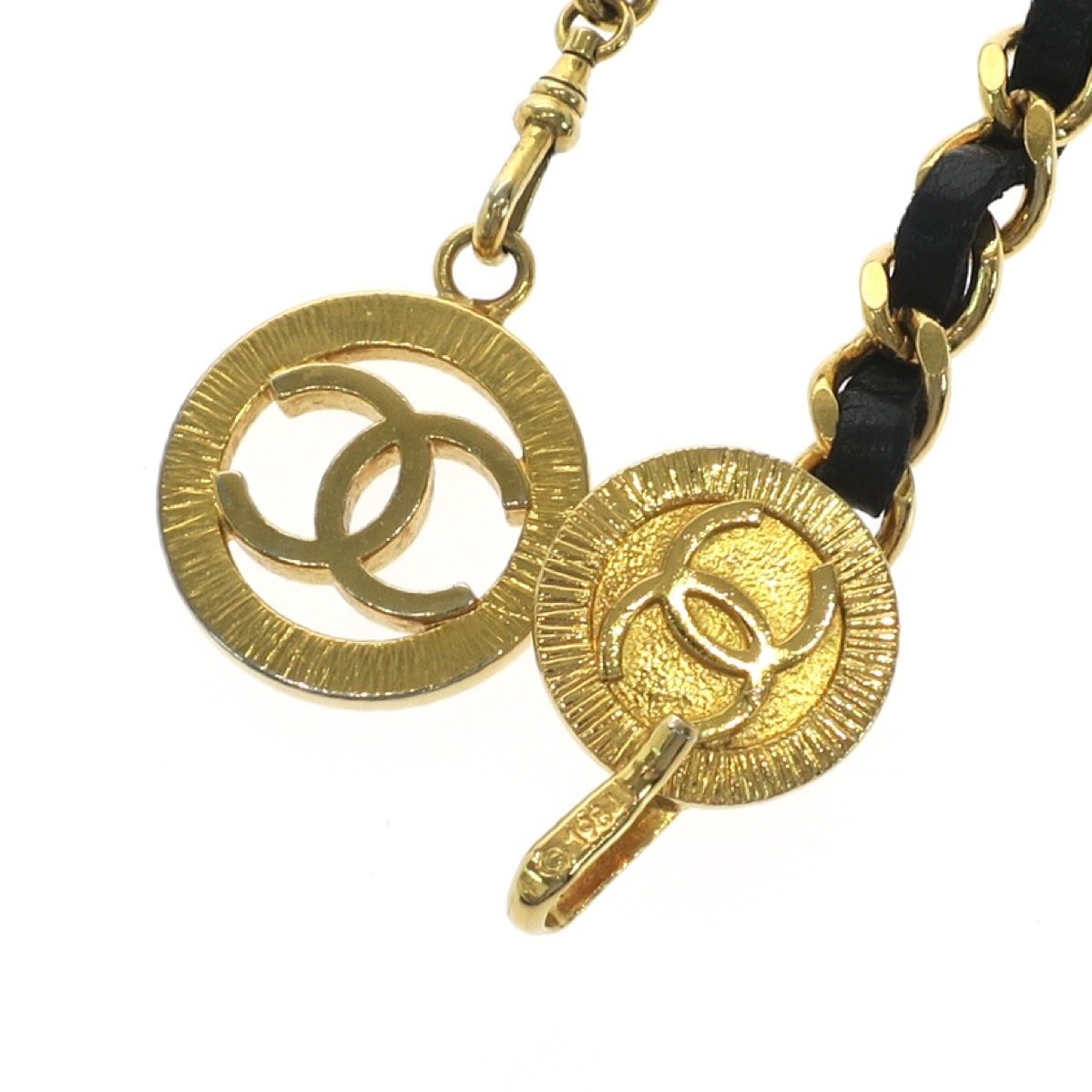 1円スタート CHANEL シャネル ココマーク チェーンベルト 1984 3連 COCO CC ラウンド ゴールド ブラック 黒 レディース ヴィンテージ(その他)｜売買されたオークション ...