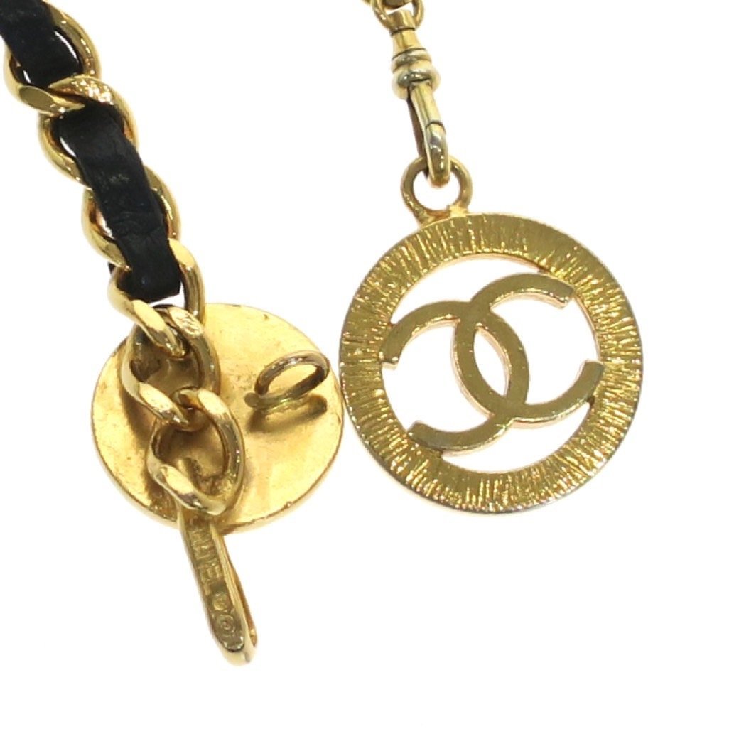 1円スタート CHANEL シャネル ココマーク チェーンベルト 1984 3連 COCO CC ラウンド ゴールド ブラック 黒 レディース ヴィンテージ(その他)｜売買されたオークション ...