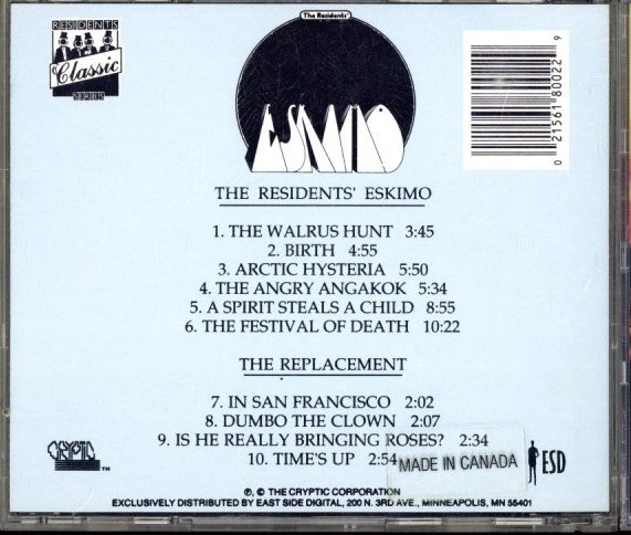 2点 ザ レジデンツ The Residents Eskimo Walrus Hunt Birth Arctic Hysteria Angry ...